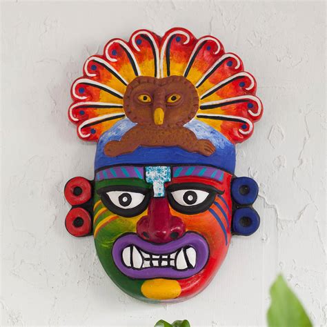 Unicef Market Ceramic Mochica God Mask Handcrafted In Peru Mochica God