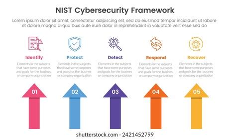 Nist Cybersecurity Framework Infographic 5 Point Stock Vector Royalty Free 2421452829