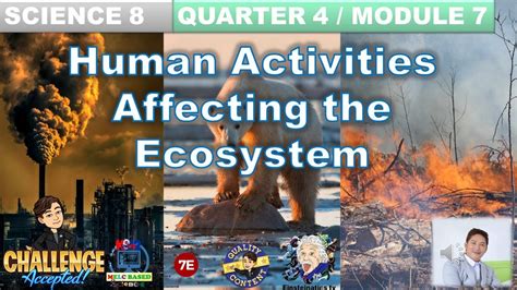 Human Activities Affecting The Ecosystem Science 8 Quarter 4 Module 7 Global Warming Youtube