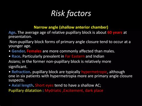 Primary Closed Angle Glaucoma Acute Congestive Glaucoma Pptx