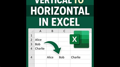 How To Convert Vertical Data To Horizontal In Excel Transpose Trick Youtube