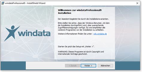 Kurzanleitung Installation Windata Professional 9 SQL Local DB