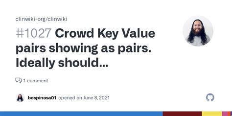 Crowd Key Value Pairs Showing As Pairs Ideally Should Groupcategorize · Issue 1027