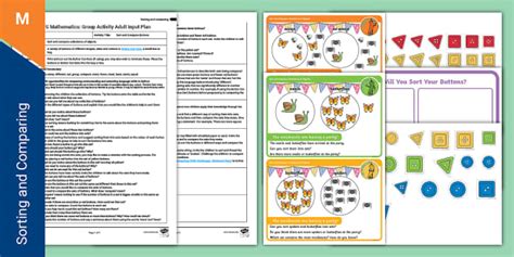 Eyfs Maths Sort And Compare Buttons Plan And Resource Pack