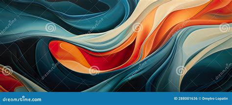 Abstract Swirling And Flowing Pattern Wallpaper Or Background Generative Ai Stock Illustration