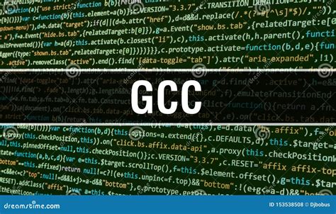 Gcc Concept With Random Parts Of Program Code Gcc With Programming