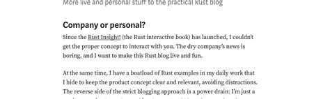 Archive Of Stories Published By Rust Insight