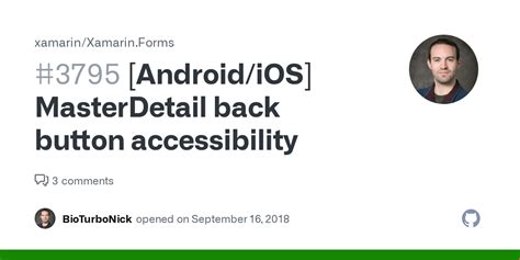 Androidios Masterdetail Back Button Accessibility · Issue 3795