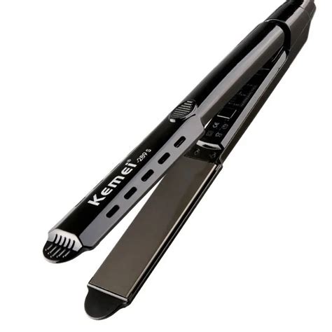 Kemei Professional Electric Straightening Ions Tourmaline Ceramic Hair Straightener Flat Iron