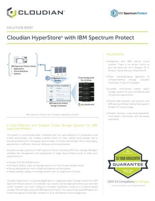 Cloudian HyperStore With IBM Spectrum Protect PDF