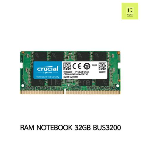 RAM NOTEBOOK GB BUS DDR Crucial รบประกนตลอดอายการใชงาน RAM NOTEBOOK แรมโนตบค DDR