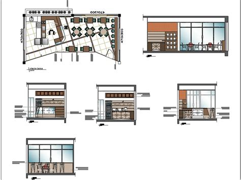 Cafetería En Autocad Descargar Cad 305 83 Kb Bibliocad