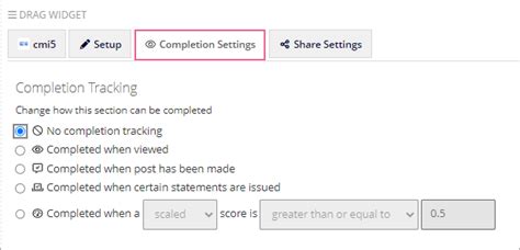 How Do I Use The Cmi5 Widget Beta Integration Widgets Openlearning Help Community