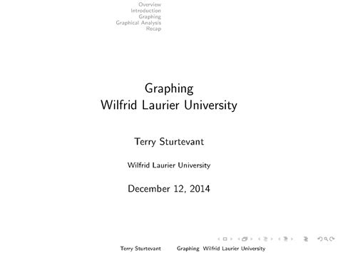 Lecture Slides Lecture Graphing Introduction Graphing Graphical Analysis Recap Graphing