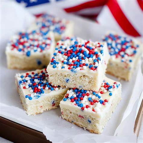4th Of July Sugar Cookie Bars