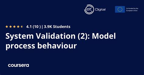 System Validation 2 Model Process Behaviour Coursera