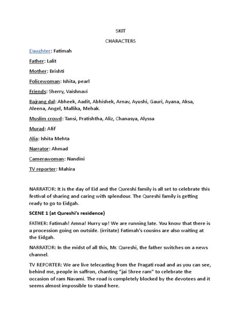 Skit Docx Pdf