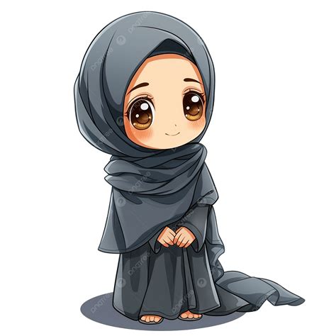 히잡을 쓴 귀여운 꼬마 귀엽다 캐릭터 히잡 Png 일러스트 및 이미지 에 대한 무료 다운로드 Pngtree