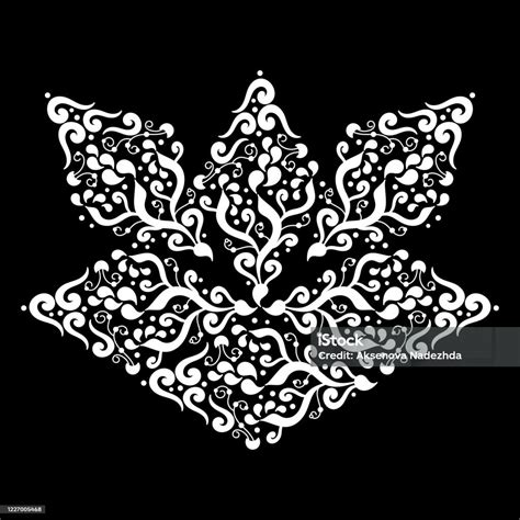 양식에 일치시키는 연꽃 장식 요소 손으로 그린 멘디 디자인 에스닉 모노크롬 낙서 텍스처 구부러진 낙서 흑백 벡터 일러스트레이션 0명에 대한 스톡 벡터 아트 및 기타 이미지