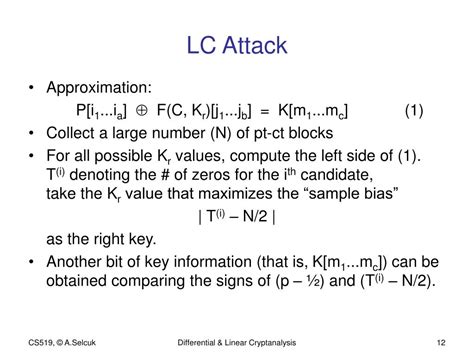 Ppt Differential And Linear Cryptanalysis Powerpoint Presentation Id