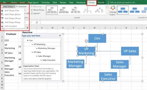 How To Make Organizational Chart In Excel Step By Step Guide Geeksforgeeks