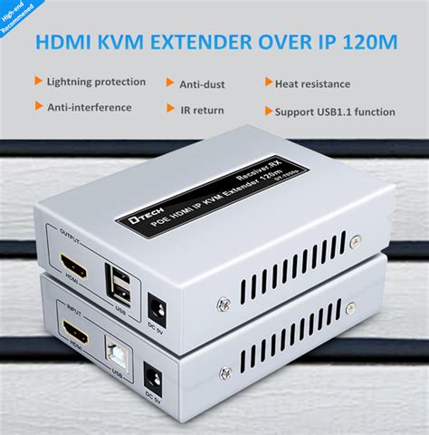 DTECH M HDMI KVM EXTENDER OVER IP WITH IR DT Powercomputers Online Shopping