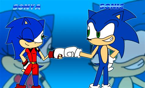 Sonic And Sonya The Two Blue Blur By Jh Production On Deviantart