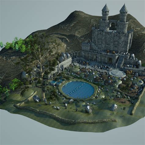 판타지 어드벤처 건설 키트 3d 모델 59 Ma Lwo Obj Free3d