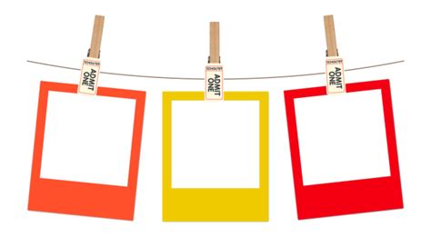 Hanging Polaroid Png