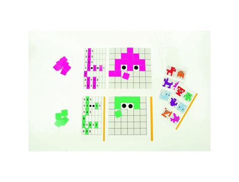 Ecfbureautheque Codage Informatique Rolf Pixel Fun Code Binaire Plateaux Pixels Cartes D Exercices