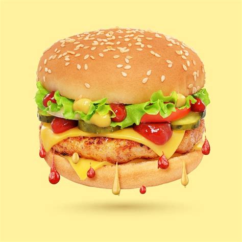 Premium Photo Hamburger Isolated On White