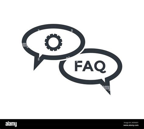 Faq Help Frequently Asked Questions Concept Logo Design Answers And Questions Vector