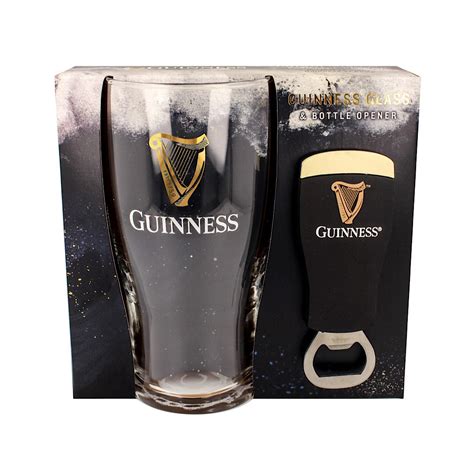 Guinness Harp Gravity Beer Glass And Bottle Opener T Set Pint20oz Garagebar Limited