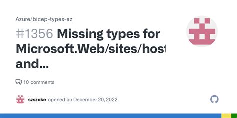 Missing Types For Microsoftwebsiteshost And Microsoftwebsiteshost