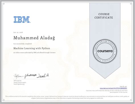 Machinelearning Datascience Coursera Ibm Muhammed Efnan Aladag