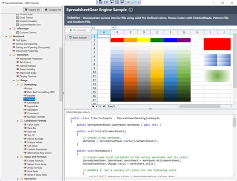 Windows Desktop Controls Spreadsheetgear