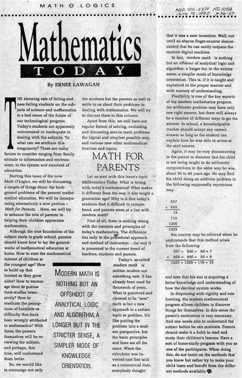 Alam Mo Ba To Do You Know This Math Ologics Mathematics Today