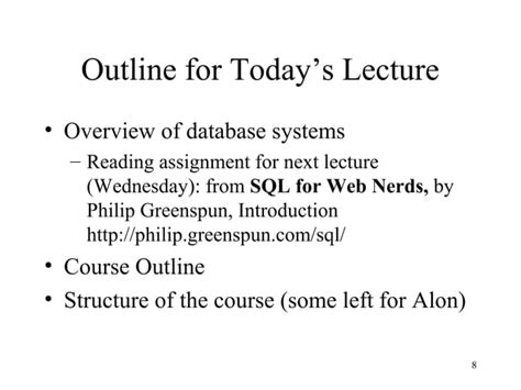 Introduction To Database Systems Cse 444 Ppt
