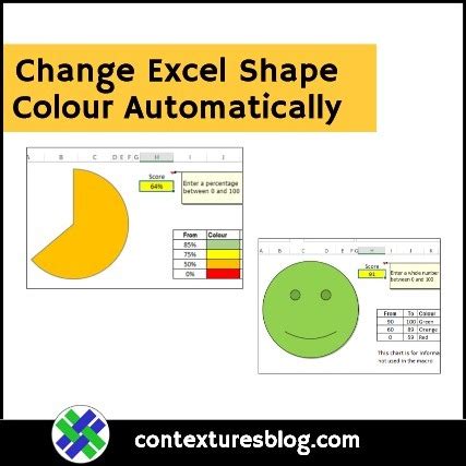Change Excel Shape Colour Automatically Contextures Blog
