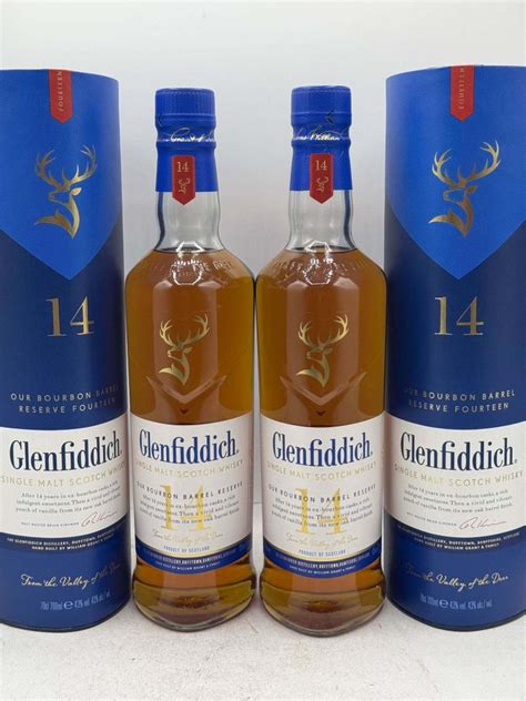 Glenfiddich 14yo Bourbon Barrel 70cl 2 Bottles Auction Online