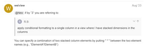 Specific Column Conditional Formatting Apliqo Ux Cubewise Forum