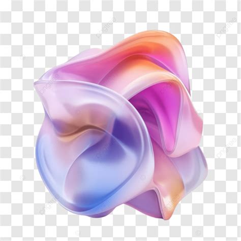 추상 3d 홀로그램의 생생한 유체 그라데이션 흐림 모양 추상적인 3d 홀로그램 Png 일러스트 및 이미지 에 대한 무료