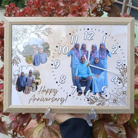 Jam Frame Jam Stand Size A4 Jam Bergambar Jam Customize Jam