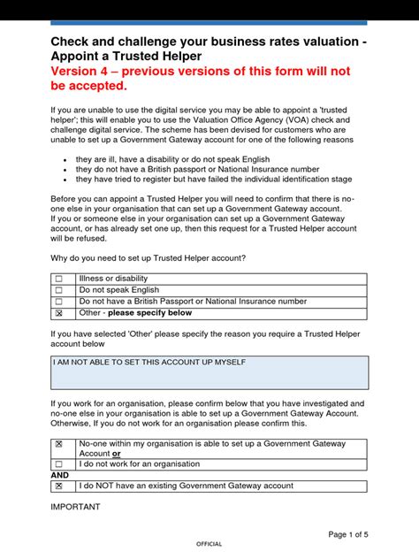 Trusted Helper Form Pdf Cyberspace