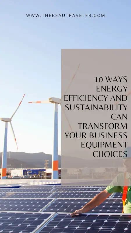 Why Energy Efficiency Should Guide Your Next Equipment Purchase