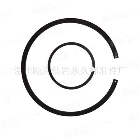 Q433 轴用压扁钢丝挡圈 Q 433 温州瓯海仙岩永久标准件厂