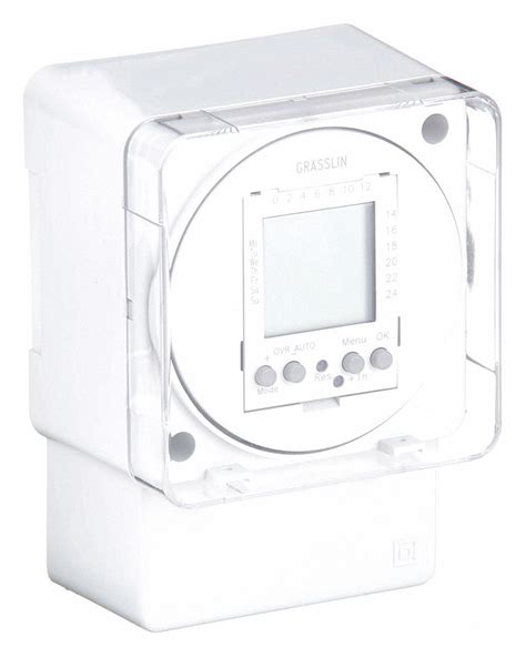 Intermatic 7 Day Spdt Electronic Timer 4cca9 Fm1d20a 240 Grainger
