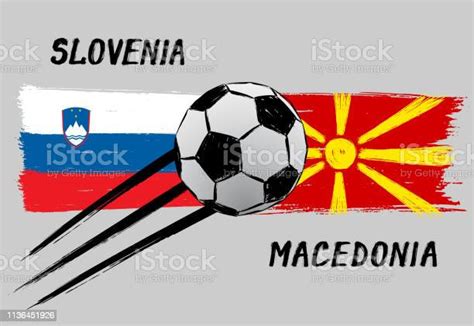 슬로베니아와 마케도니아의 국기유로 축구 선수권 대회 자격에 대 한 아이콘그런 지 0명에 대한 스톡 벡터 아트 및 기타 이미지 0명 2020년 Championship