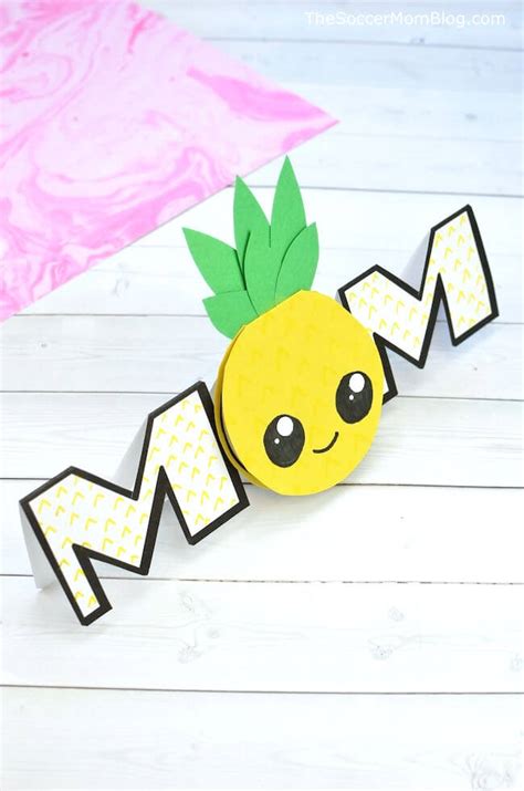 Pineapple Card For Mothers Day The Soccer Mom Blog