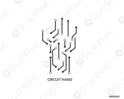Circuit Board Line Cpu Chip Icon Logo Illustration Vector Stock Vector 4580681 Crushpixel